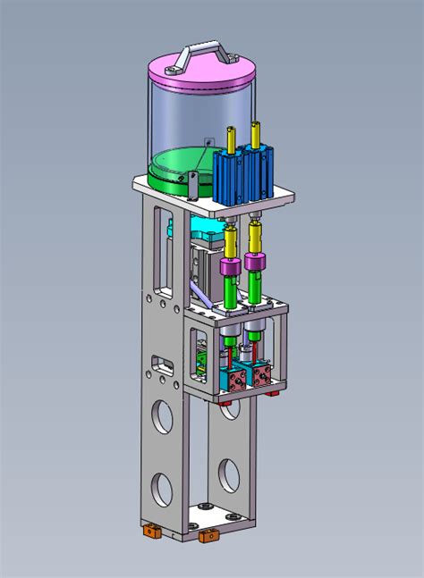 钢球上料压装机构 SOLIDWORKS 2020 模型图纸下载 懒石网