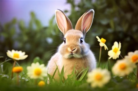 Premium Ai Image Young Rabbit Illustration Created With Generative Ai