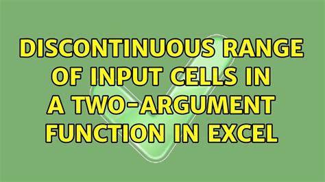 Excel Range Discontinuous At Gabrielle Miller Blog