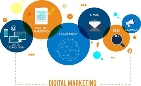 Digital Marketing Background Circles Ui Icons Decor Vectors Images