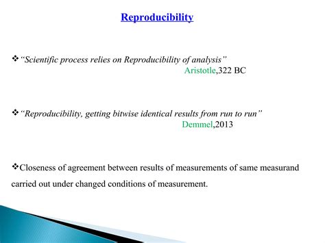 Repeatability And Reproducibility In Science Ppt