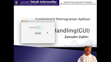 Exception Handling Gui 1 Pengantar Java Fxml Youtube