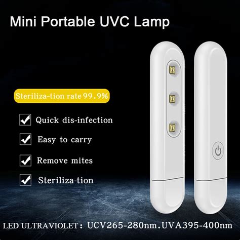 Uv Sterilizer Mini Uvc Lamp Portable Uvc Led Usb P Grandado