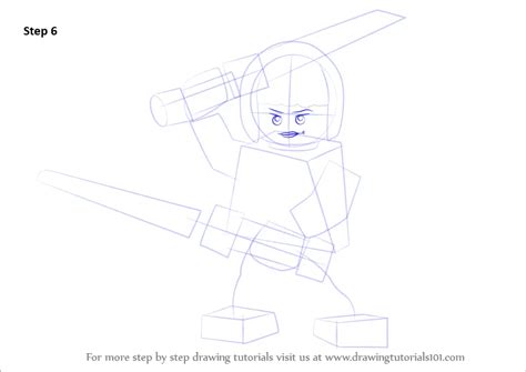 How To Draw Nya From Ninjago Ninjago Step By Step Drawingtutorials Com