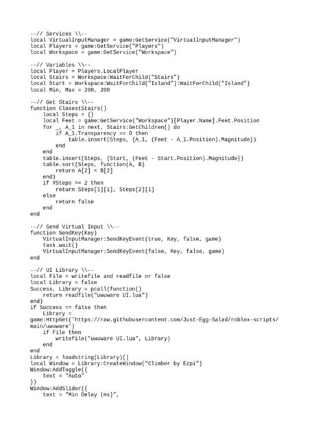 Stair Tappers Climbing Bot Script Pdf Teaching Methods And Materials