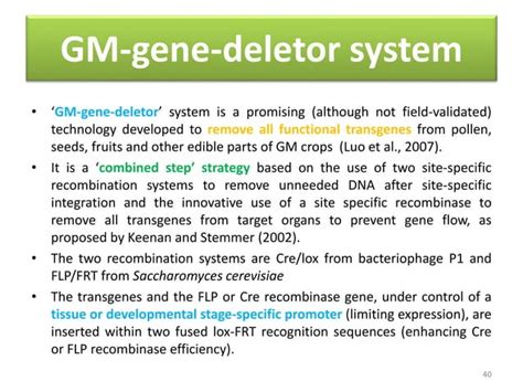 Terminator Gene Technology And Its Applications In Crop Improvement