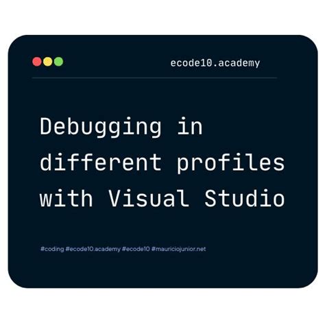 Debug Usando Diferentes Profiles Ecode10 Com
