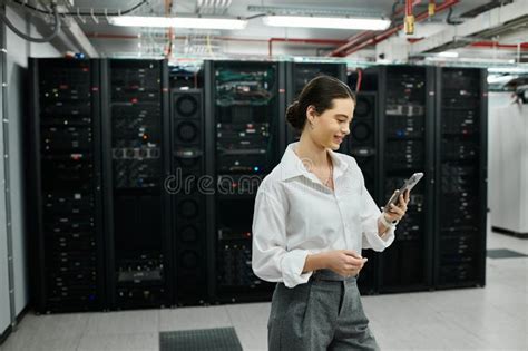 It Specialist Managing Digital Systems In Stock Image Image Of