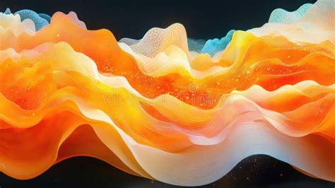 Abstract Waves Of Vibrant Colors Create A Dynamic Flowing Visual Experience Stock Illustration