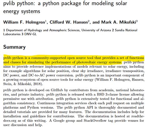 Pvlib Python A Comprehensive Guide To Solar Energy Simulation Be On