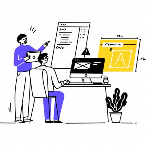 Development Programming Computer Coding Pc Illustration Download On Iconfinder