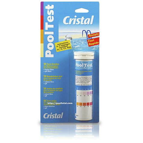 Cristal Pooltest Phchlorine Test Strips 50 Pieces Pureflow® Filtersysteme Gmbh