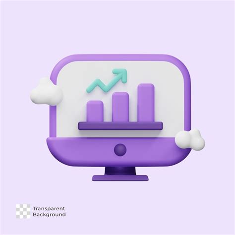 Premium Psd Data Analytics 3d Icon Design