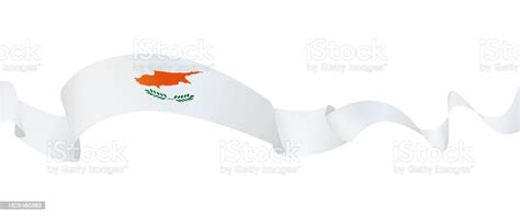 키프로스의 국기 벡터 흔들리는 리본 배너입니다 흰색 배경에 격리 3차원 형태에 대한 스톡 벡터 아트 및 기타 이미지 3차원 형태 국가 관광명소 기 Istock