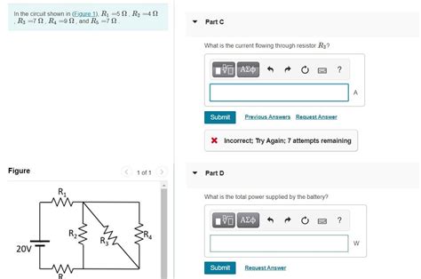 Solved In the circuit shown in Figure 1 R1 R1 5 ΩΩ Chegg com