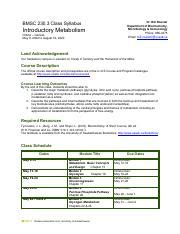 BMSC Syllabus SS Pdf BMSC Class Syllabus Introductory Metabolism Online