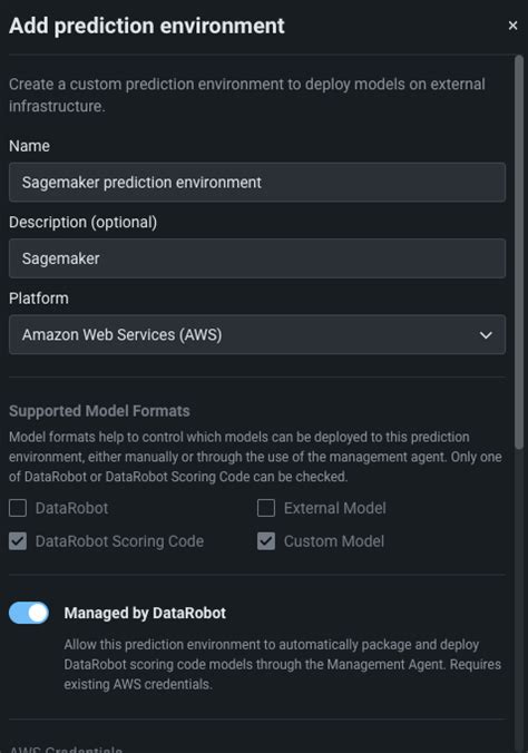 Automated Deployment And Replacement In Sagemaker Datarobot Docs