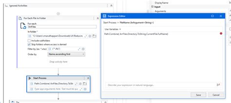 How To Open Each File In A Folderone By One Studiox Uipath