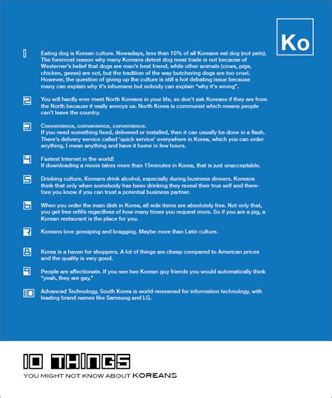 10 Things You Might Not Know About Koreans My Blog