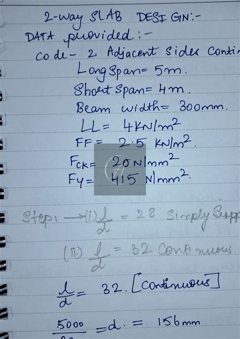 Two Way Reinforced Concrete Slab Design Structuring Ser