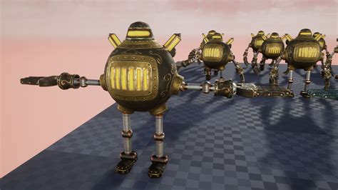 Steampunk Robot In Characters Ue Marketplace