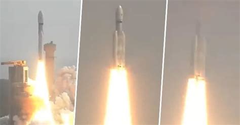 Isros Heaviest Rocket Lvm M3 Lifts Off Smoothly In Its Sixth Mission With 36 Oneweb Satellites