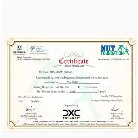 Sundaram Kumar On Linkedin Completed Niitfoundation