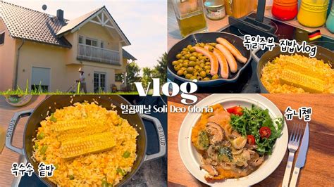 Eng•vlog🇩🇪 106 🔥평소 팔운동은 스타우브로 하는 편 🍋독일 주부일상 And 👶🏻16개월 아기랑 집밥 힐링브이로그