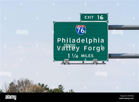 Interstate Highway 476 Also Known As The Blue Route Exit 16 Sign For