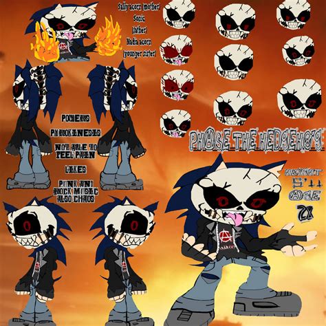 Sonic Oc Reference Bio Phase The Hedgehog By Dawarrior5150 On Deviantart