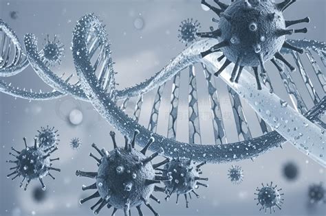 细菌ai数字艺术 细菌3d渲染科技感dna螺旋病毒粒子医学主题插画 Ai平面元素免费下载 Png格式 4096像素 编号71818866 千图网