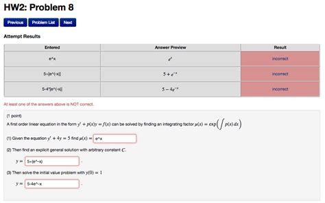 Solved A First Order Linear Equation In The Form Y P X Y Chegg Com