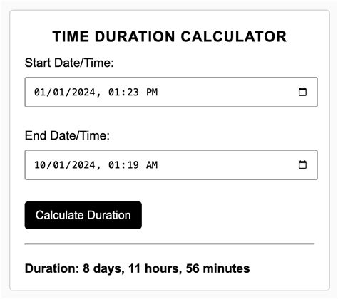 Mastering Time Build A Time Duration Calculator With Html Css And