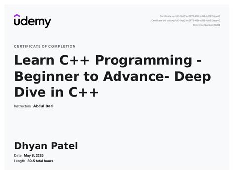 Cpp Programming Udemy Techskills Lifelonglearning