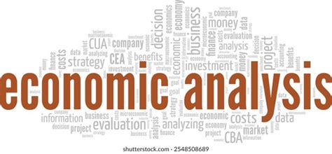 Economic Analysis Word Cloud Conceptual Design Stock Vector Royalty