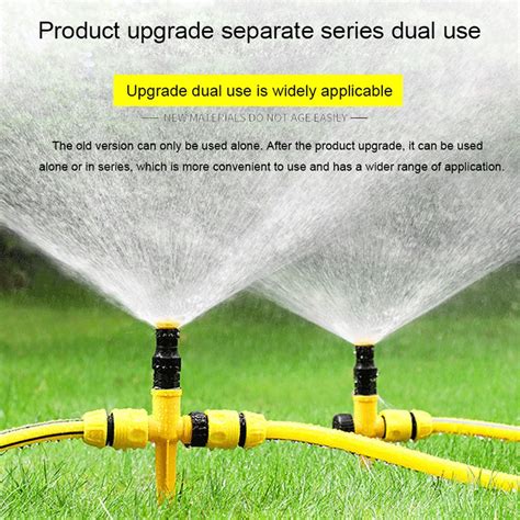 360 도 자동 스프링클러 잔디 관개 헤드 조정 가능 스프레이 노즐 지붕 냉각 산업 정원 도구 티몬