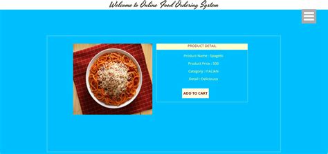 Online Food Ordering System Project In Free Download