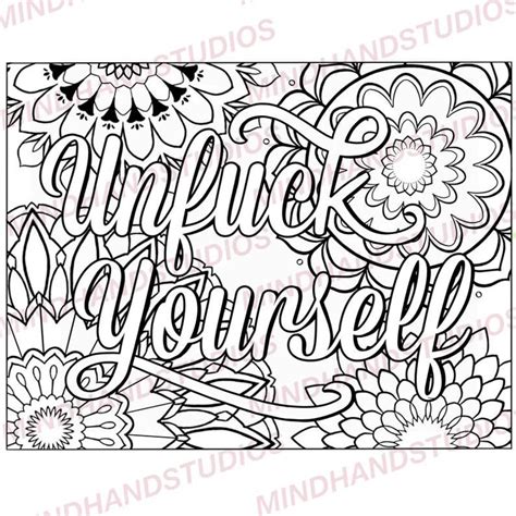 Coloring Page Chin Up Tits Out Onward Sassy Adult Etsy Free Adult Coloring Printables Adult