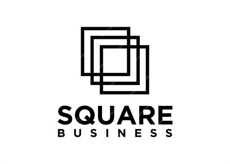 Premium Vector Illustration Square Logo Design Template Business