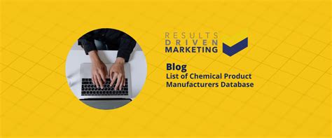 List Of Chemical Product Manufacturers Database Rd Marketing
