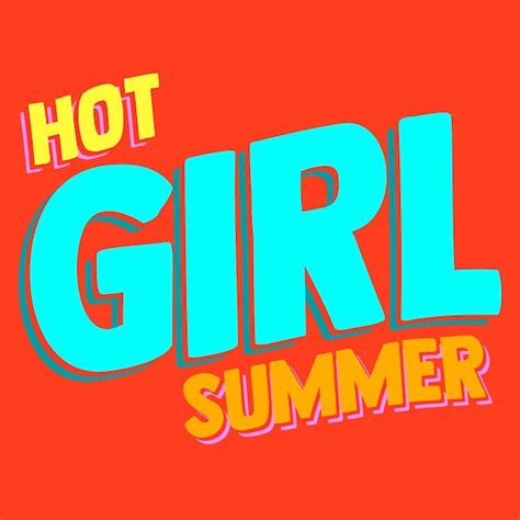 Premium Vector Hot Girl Summer Text
