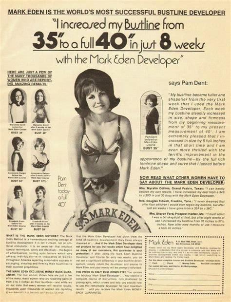 Mark Eden Bust Developer A Vintage Device That Promised To Transform Flat Bustlines Into Firm
