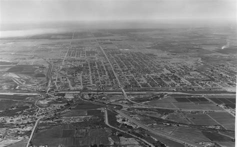 Aerial View Of Yuma And Interstate Highway 8 Arizona Memory Project