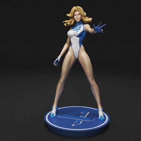 Invisible Woman Sexy Marvel Rivals Fanart 3d Model 3d Printable