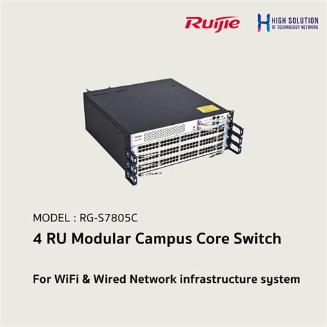 Rg S7805c Ruijie 4 Ru Modular Campus Core Switch Hstn
