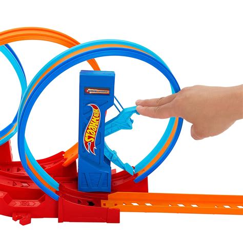 Buy Hot Wheels Ultra Hots Loop Madness Track Set With 3 Loops And 1 Hot