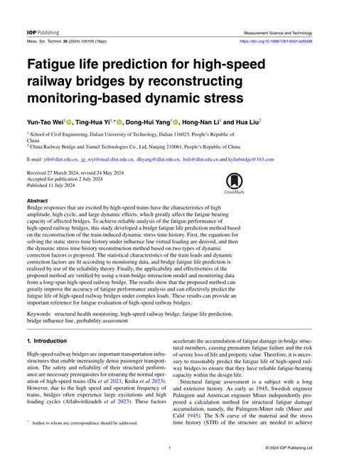 Fatigue Life Prediction For High Speed Railway Bridges By Reconstructing Monitoring Based