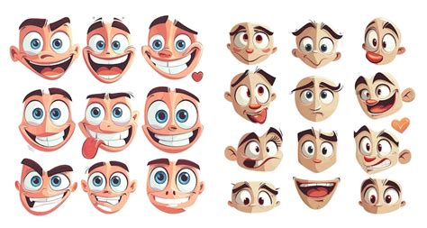 Premium Vector Comic Arts Old Design Eyes And Mouth Retro Cartoon 30s