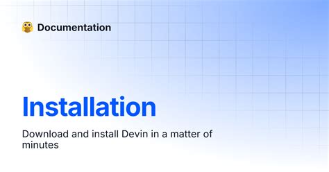 Installation Documentation