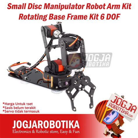 Jual Small Disc Manipulator Robot Arm Kit Rotating Base Frame Kit 6 Dof